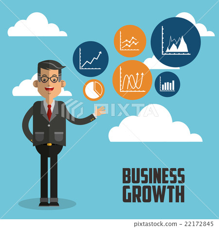 Business growth design , vector illustration - Stock Illustration ...
