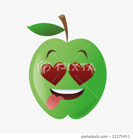 Apple shape cartoon - Stock Illustration [22175451] - PIXTA