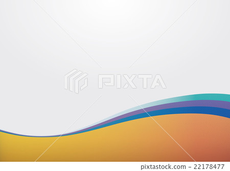 Wave pattern (4 colors) - Stock Illustration [22178477] - PIXTA