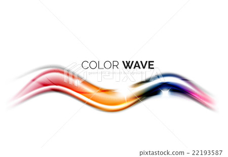 Abstract color wave design element - Stock Illustration [22193587] - PIXTA