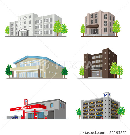 Building / solid figure - Stock Illustration [22195851] - PIXTA