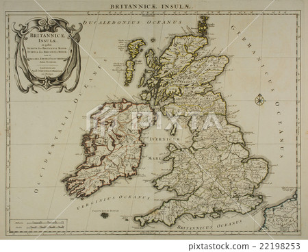 18th century old map "UK" - Stock Illustration [22198253] - PIXTA