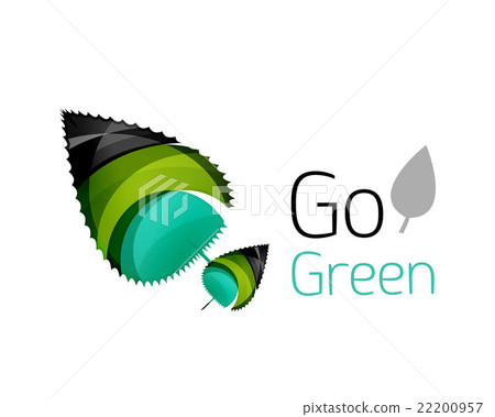 Shiny leaf icon - Stock Illustration [22200957] - PIXTA