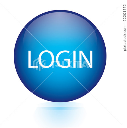 Login blue circular button - Stock Illustration [22201552] - PIXTA