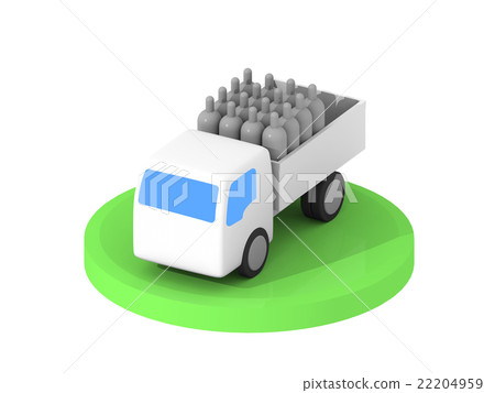 LPG delivery car icon - Stock Illustration [22204959] - PIXTA