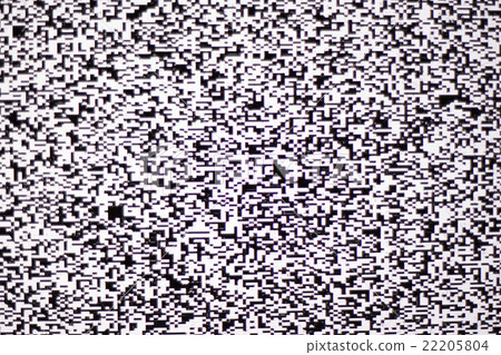 TV white noise on lcd screen - Stock Illustration [22205804] - PIXTA