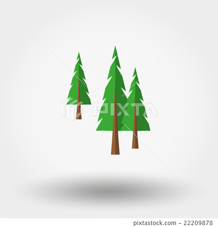 Spruce. Christmas tree. Forest. Icon.-插圖素材 [22209878] - PIXTA圖庫