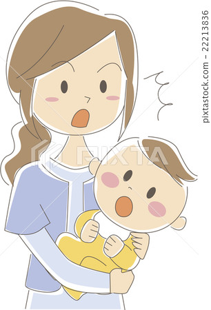 Parent and child surprised - Stock Illustration [22213836] - PIXTA