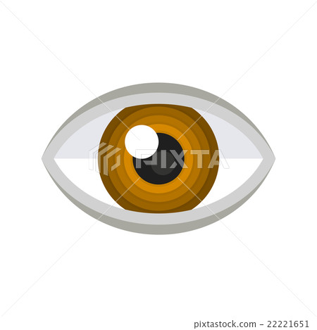 Brown Eye Icon. Vector - Stock Illustration [22221651] - PIXTA