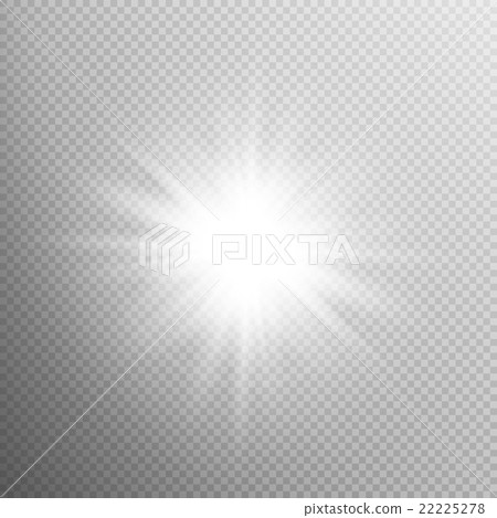 White glowing light burst effect. EPS 10 - Stock Illustration [22225278 ...