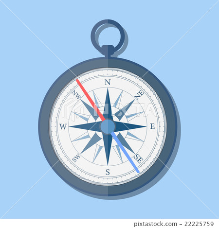 stylish flat design Compass Icon - Stock Illustration [22225759] - PIXTA