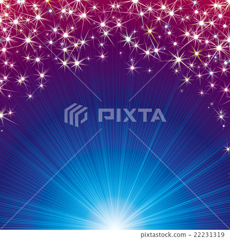 Magic Background with Stars and Sparks. Vector - Stock Illustration ...