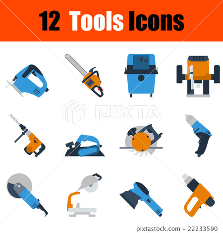Flat design tools icon set - Stock Illustration [22233590] - PIXTA