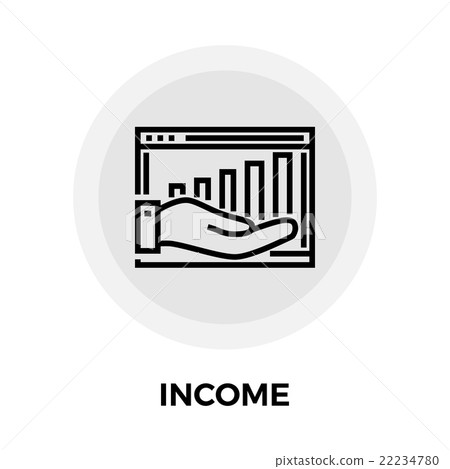 Income Line Icon-插圖素材 [22234780] - PIXTA圖庫