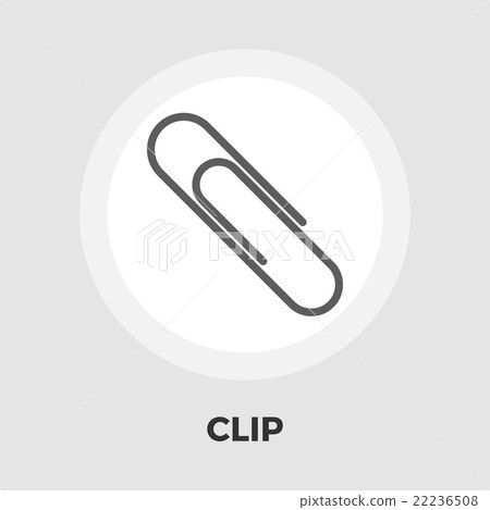 Clip flat icon - Stock Illustration [22236508] - PIXTA