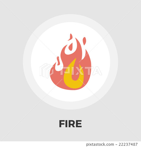 Fire flat icon - Stock Illustration [22237487] - PIXTA