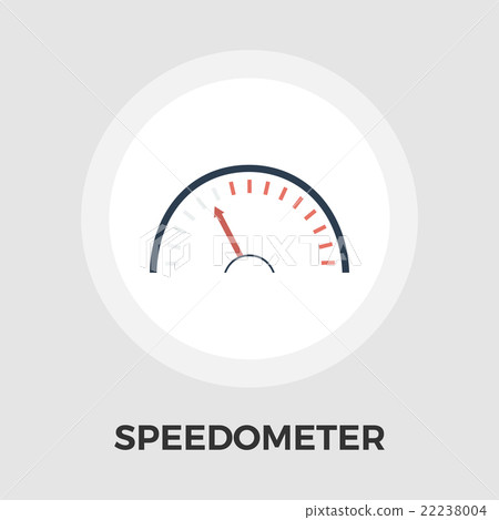Speedometer flat icon - Stock Illustration [22238004] - PIXTA