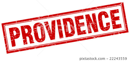 Providence red square grunge stamp on white - Stock Illustration ...