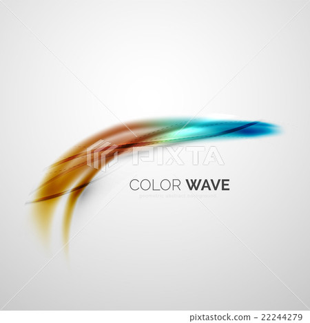Color wave vector element - Stock Illustration [22244279] - PIXTA