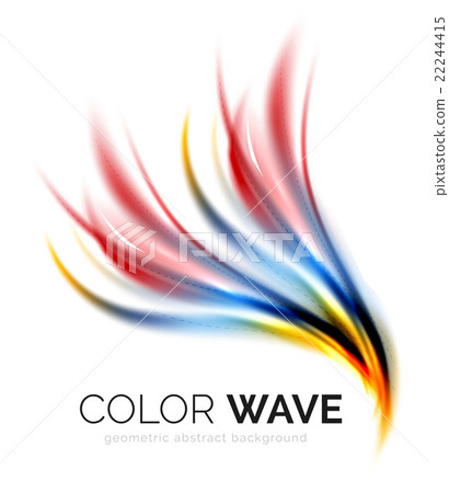 Abstract color wave design element - Stock Illustration [22244415] - PIXTA