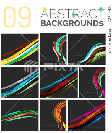Pack of vector abstract backgrounds - Stock Illustration [22244425] - PIXTA