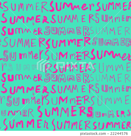 neon color summer word seamless pattern background - Stock Illustration ...