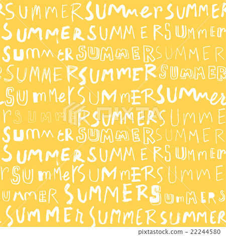 summer word seamless pattern background - Stock Illustration [22244580 ...