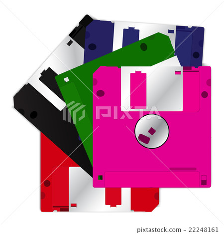 5 Colorful diskette - Stock Illustration [22248161] - PIXTA
