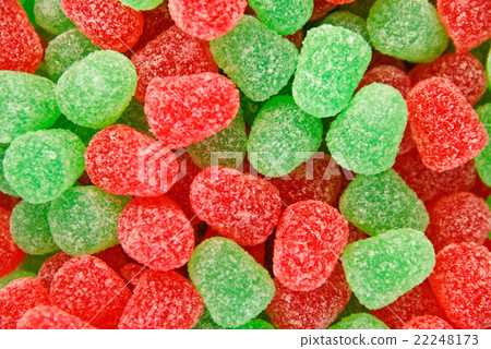 Green and red gummy drops background - Stock Photo [22248173] - PIXTA