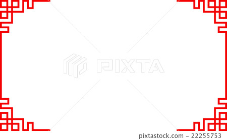 Traditional auspicious curve pattern border - Stock Illustration ...