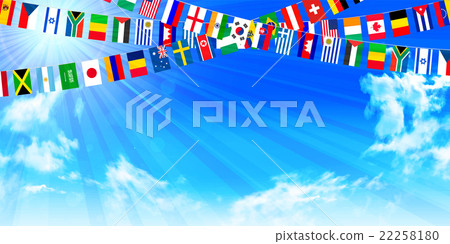 Flag Flag Landscape Background - Stock Illustration [22258180] - PIXTA
