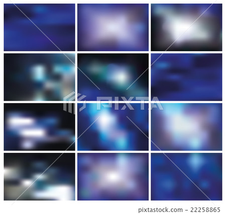 Abstract blurred vector backgrounds.Blue,space - Stock Illustration ...