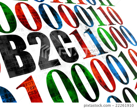 Business concept: B2c on Digital background - Stock Illustration ...