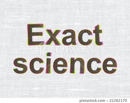 Science concept: Exact Science on fabric texture - Stock Illustration ...