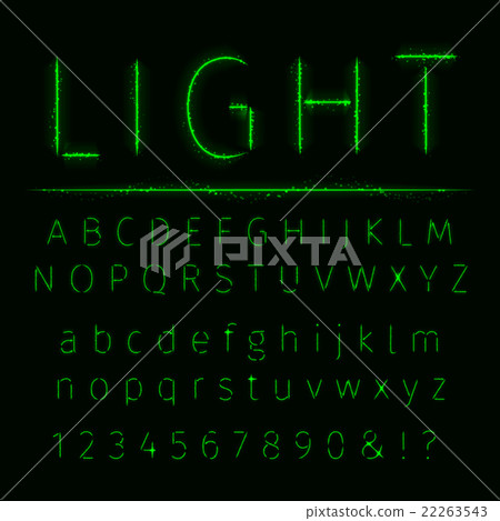 Alphabet of lights - Stock Illustration [22263543] - PIXTA