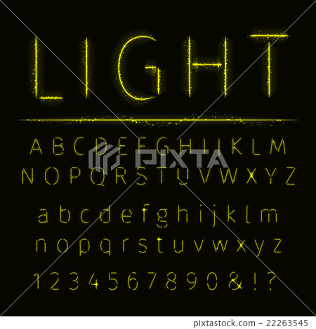 Alphabet of lights - Stock Illustration [22263545] - PIXTA