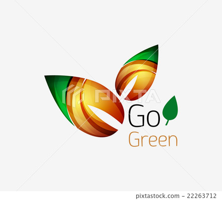 Shiny leaf icon - Stock Illustration [22263712] - PIXTA