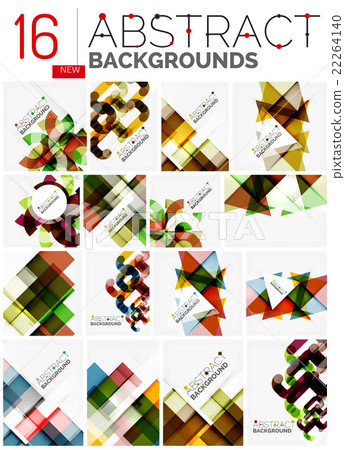 Collection of abstract backgrounds - Stock Illustration [22264140] - PIXTA