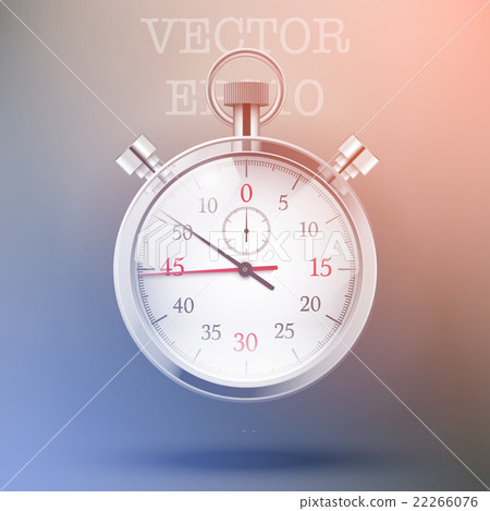 Background with analog stopwatch. - Stock Illustration [22266076] - PIXTA