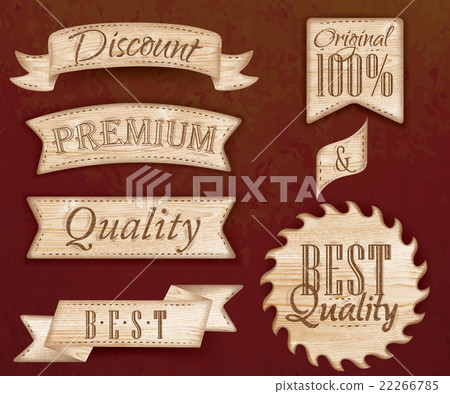 Premium ribbons and labels - Stock Illustration [22266785] - PIXTA