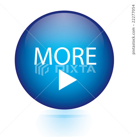 More blue button - Stock Illustration [22277054] - PIXTA