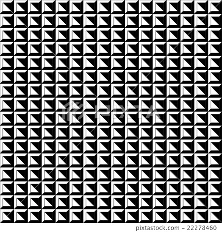 Square Abstract Seamless Pattern B&W - Stock Illustration [22278460 ...