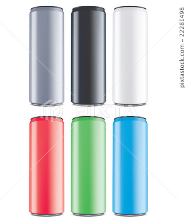 Aluminum cans color set, isolated . - Stock Illustration [22281498] - PIXTA