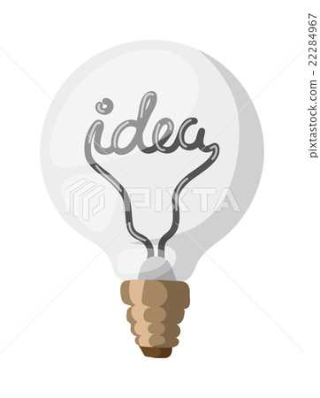 Idea lamp vector illustration. - Stock Illustration [22284967] - PIXTA