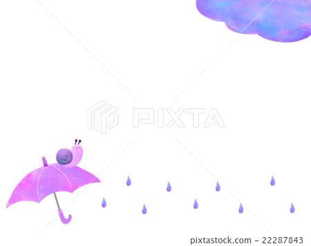 Raindrop Illustration Frame - Stock Illustration [22287843] - PIXTA
