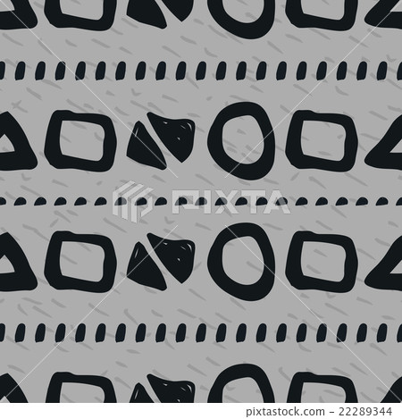 Hand-drawn geometric seamless pattern - Stock Illustration [22289344 ...