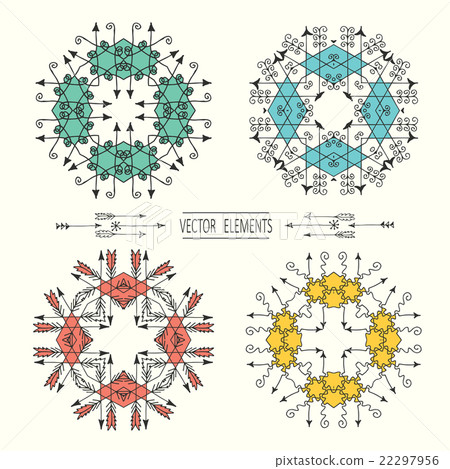 Vector set of logo design templates and symbols in - Stock Illustration ...