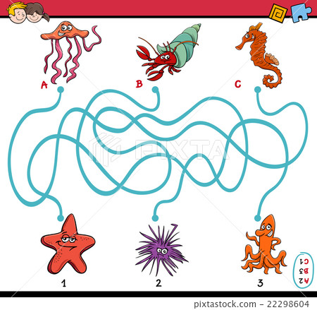 maze task for children - Stock Illustration [22298604] - PIXTA
