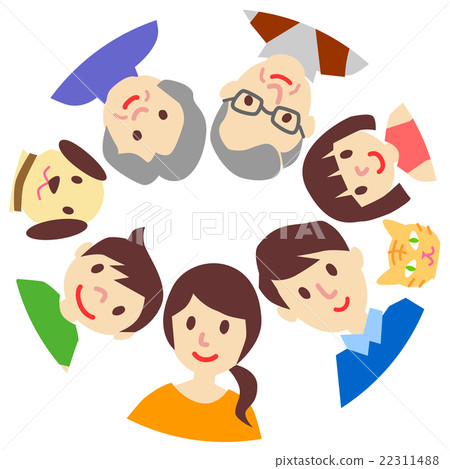 Family circle - Stock Illustration [22311488] - PIXTA