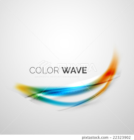 Color wave vector element - Stock Illustration [22323902] - PIXTA
